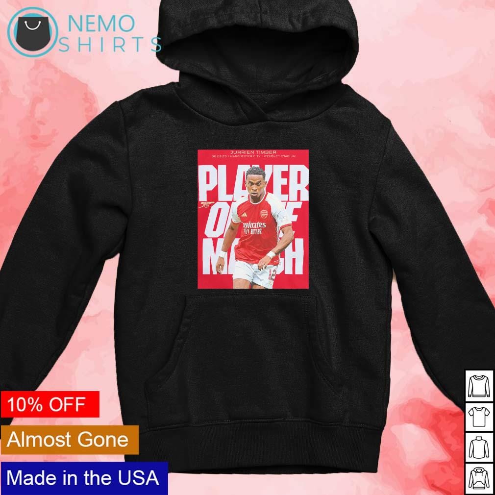 Official Jurrien Timber #12 Arsenal FC August 6th poster shirt | by ...
