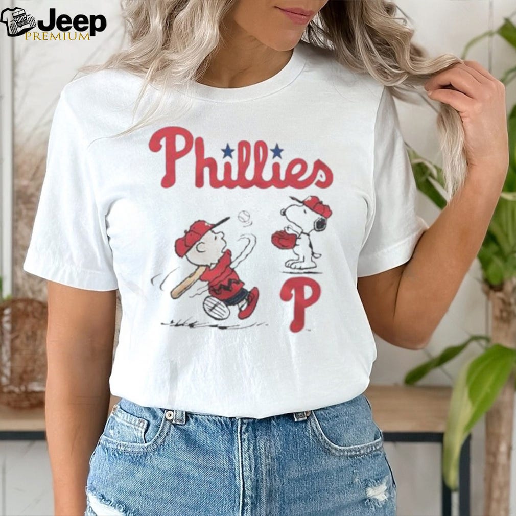 Charlie Brown And Snoopy Playing Baseball Philadelphia Phillies MLB ...