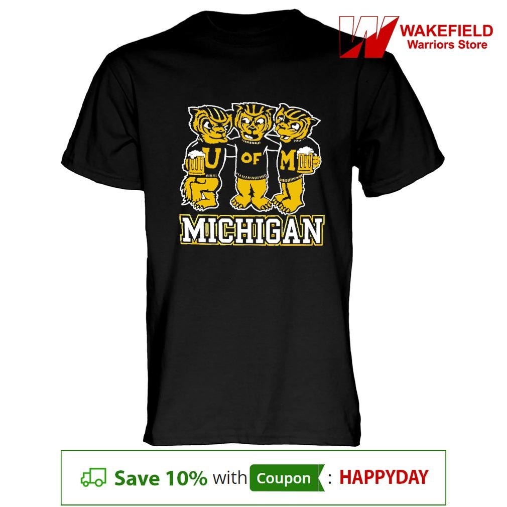 Michigan Wolverines mascot drink beer shirt | by Ketch Anderson | Aug ...