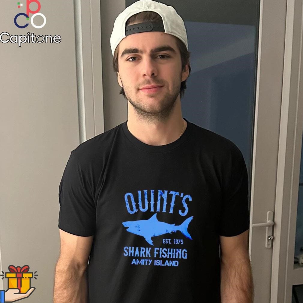 Quint’s shark fishing Amity Island est 1975 shirt | by Kelci Cowan ...