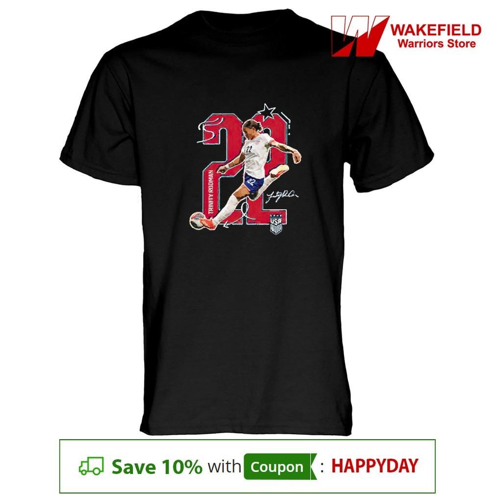 Washington Spirit Trinity Rodman number 22 signature shirt - MacCoy ...