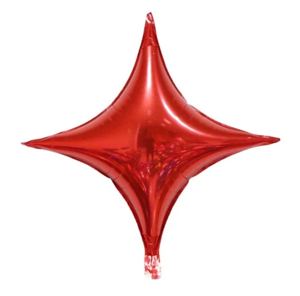 Title: Shine Bright with the 4 Corner Star Foil Balloon | by fizzabutt ...