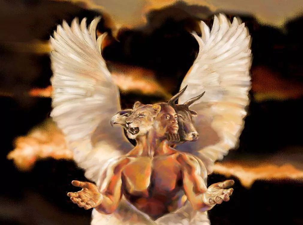 Cherubim. 4 living creatures 🦁🦅 🐂👨 | by Ives Logos | Feb, 2025 | Medium