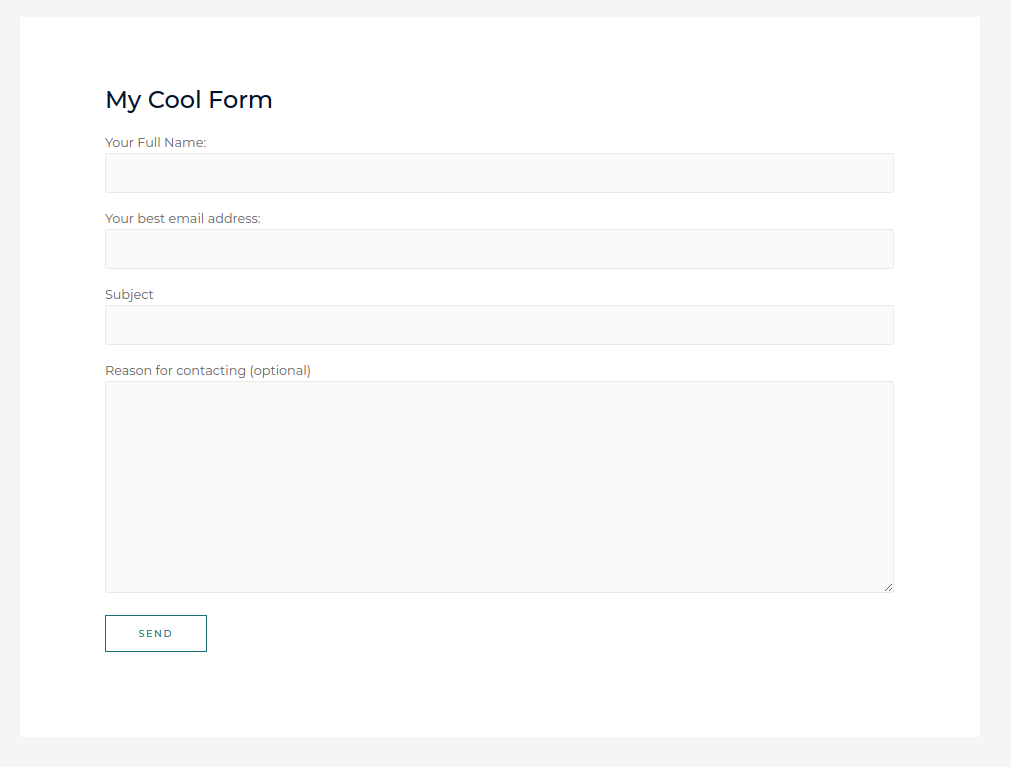 WordPress Contact Form 7: Creating a basic form | by Josh Otwell | The ...