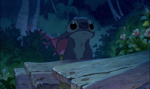 Sad Lilo And Stitch Drawing