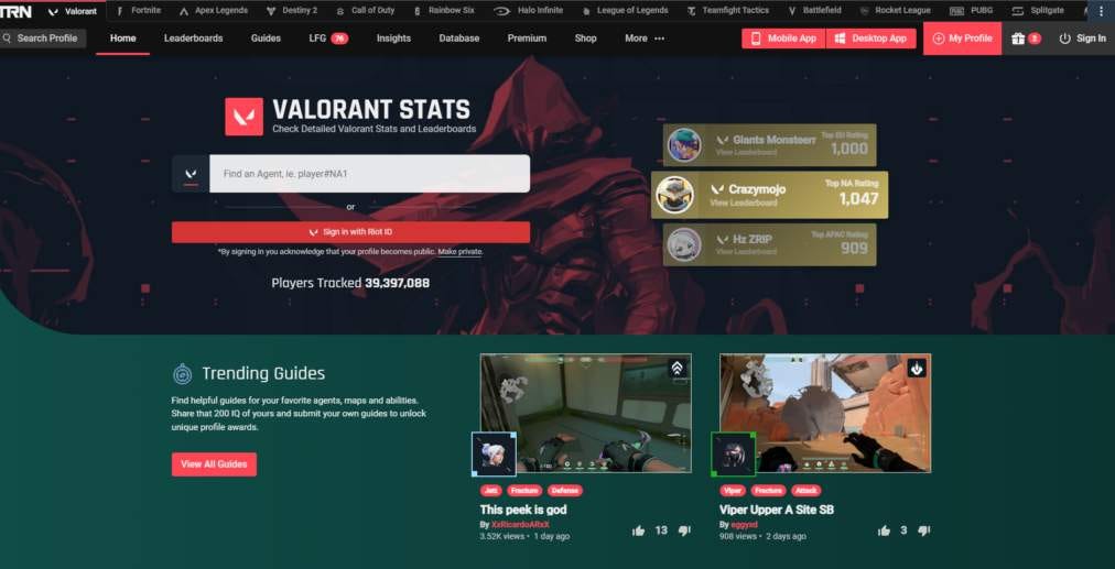 Best Valorant Stat Trackers - Faaiz Amjad - Medium