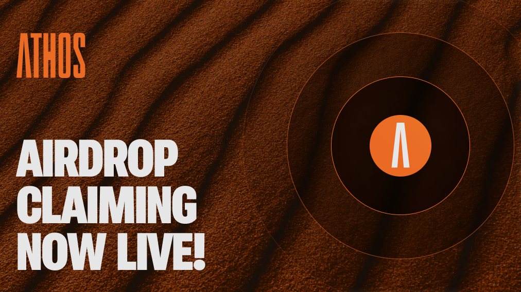 Airdrop Claiming Now Live! (+ Updates on Vesting Details) | by Athos ...