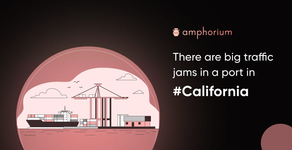 There are big traffic jams in a port in #California Trade across the ...