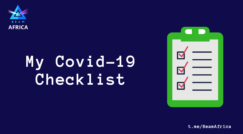 My COVID-19 Checklist. The coronavirus pandemic has birthed a… | by ...
