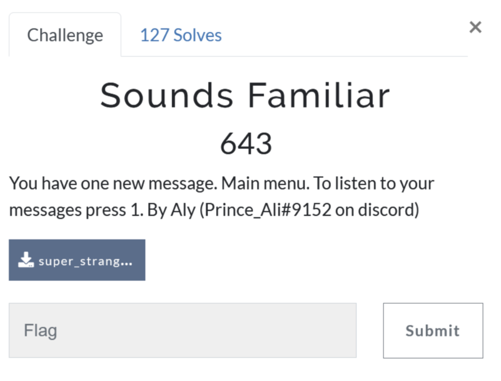 UTCTF 2022: Sounds Familiar. This is the UTCTF 2022 challenge… | by Matt S | Medium