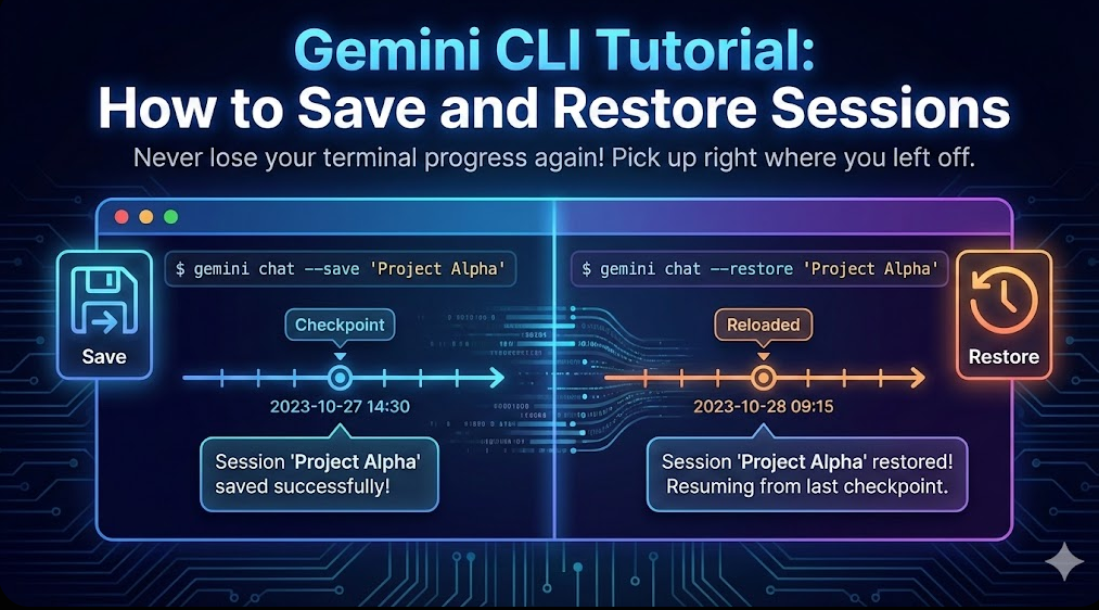 Gemini CLI Tutorial: How to Save and Restore Sessions | by proflead ...