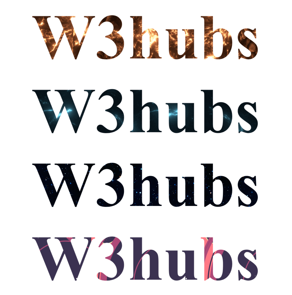 Animated Text Background Effect In CSS - w3hubs - Medium