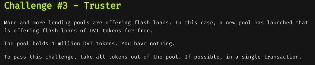 Damn Vulnerable DeFi V3: “Truster “ CTF solution | by Aboutika Reda | Medium