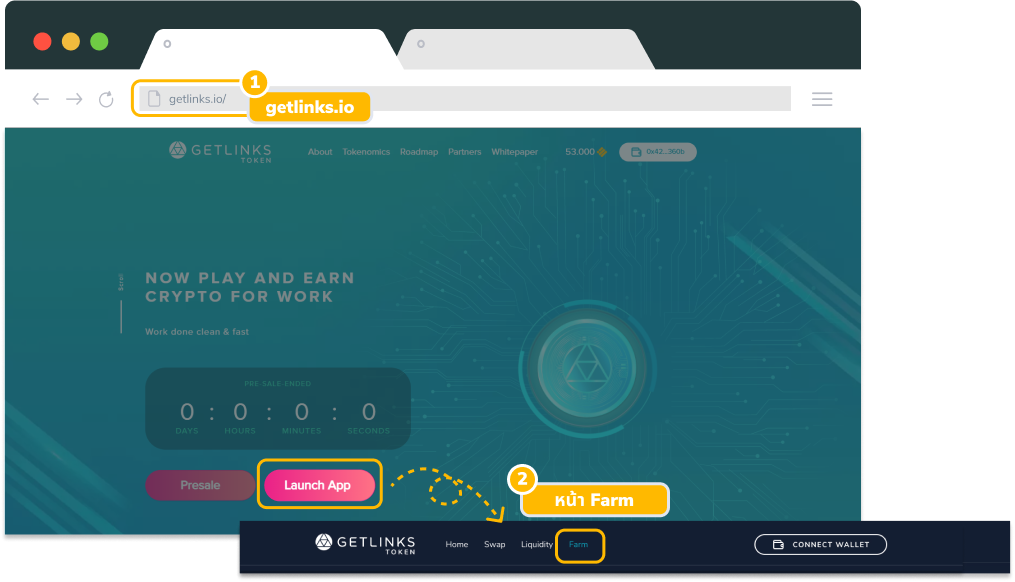 การทำ Yield Farming บน GetLinks - Links Token - Medium