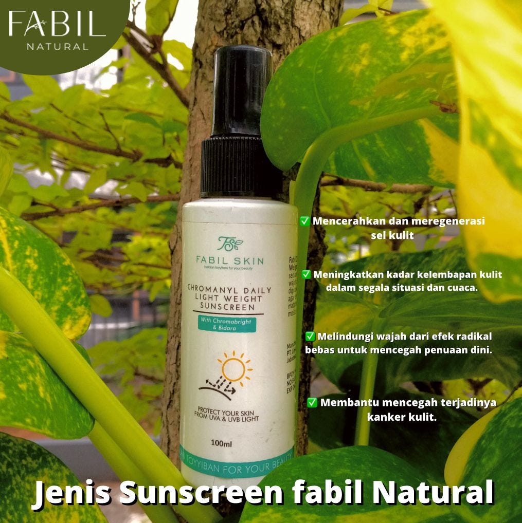 Jenis Sunscreen Fabil Natural - Tokolipcreamfabilnatural - Medium