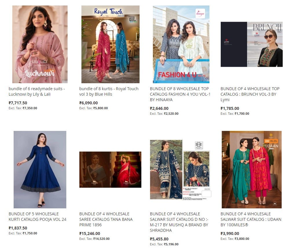 71 wholesale bundles launched today — 04 May 2023 - Ethnic Fashion Blog