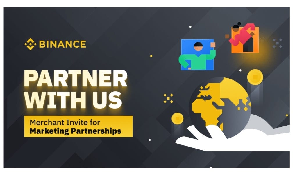 BINANCE -Invitation for Marketing Partners: Scale the Crypto Economy ...