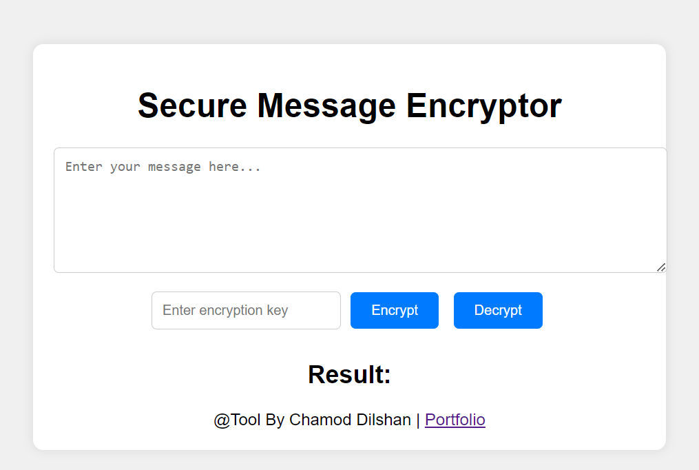 Message Encryptor Tool | Source Code | by Chamod Dilshan 😎 | Jul, 2024 | Medium