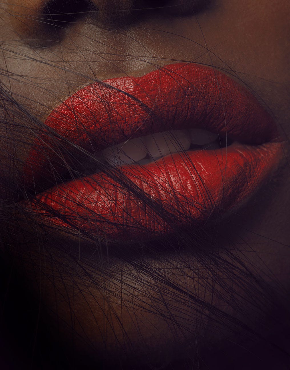 Lips Smoke Wallpaper