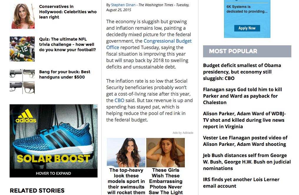 Washington Times, the most Cluttered Web Site ever? | by Steven Martin ...