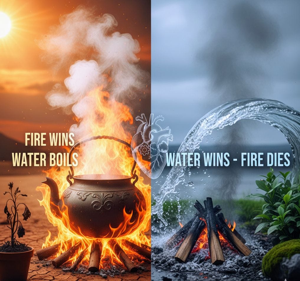 When Fire and Water Join Hands. When the fire of ambition meets the ...