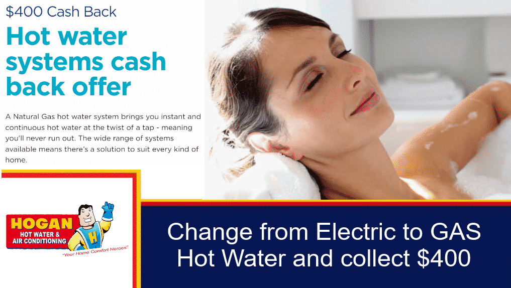 Hot Water System Cash Back - Hogan Hot Water and Air Conditioning ...