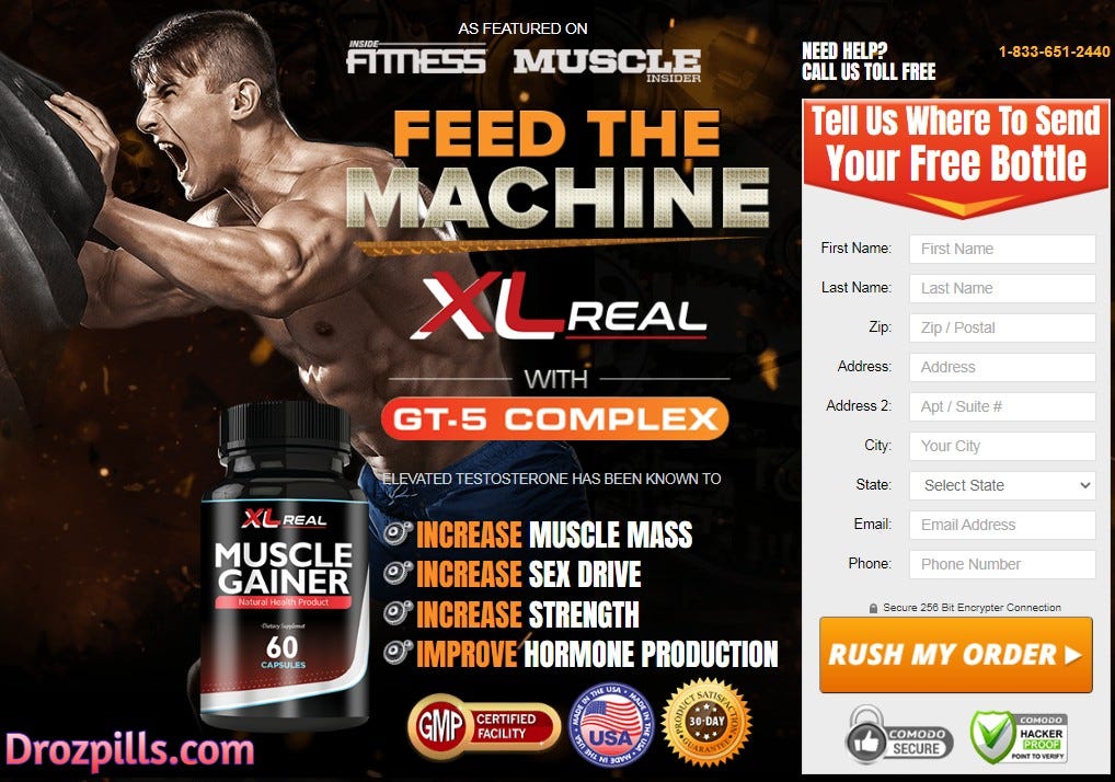 XL Real Muscle Gainer Reviews — {SCAM or Ingredients }100% 30 Days ...