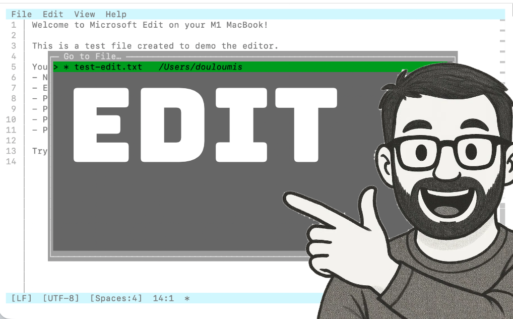 Microsoft Edit on Mac: The Terminal Editor That Actually Makes Sense ...