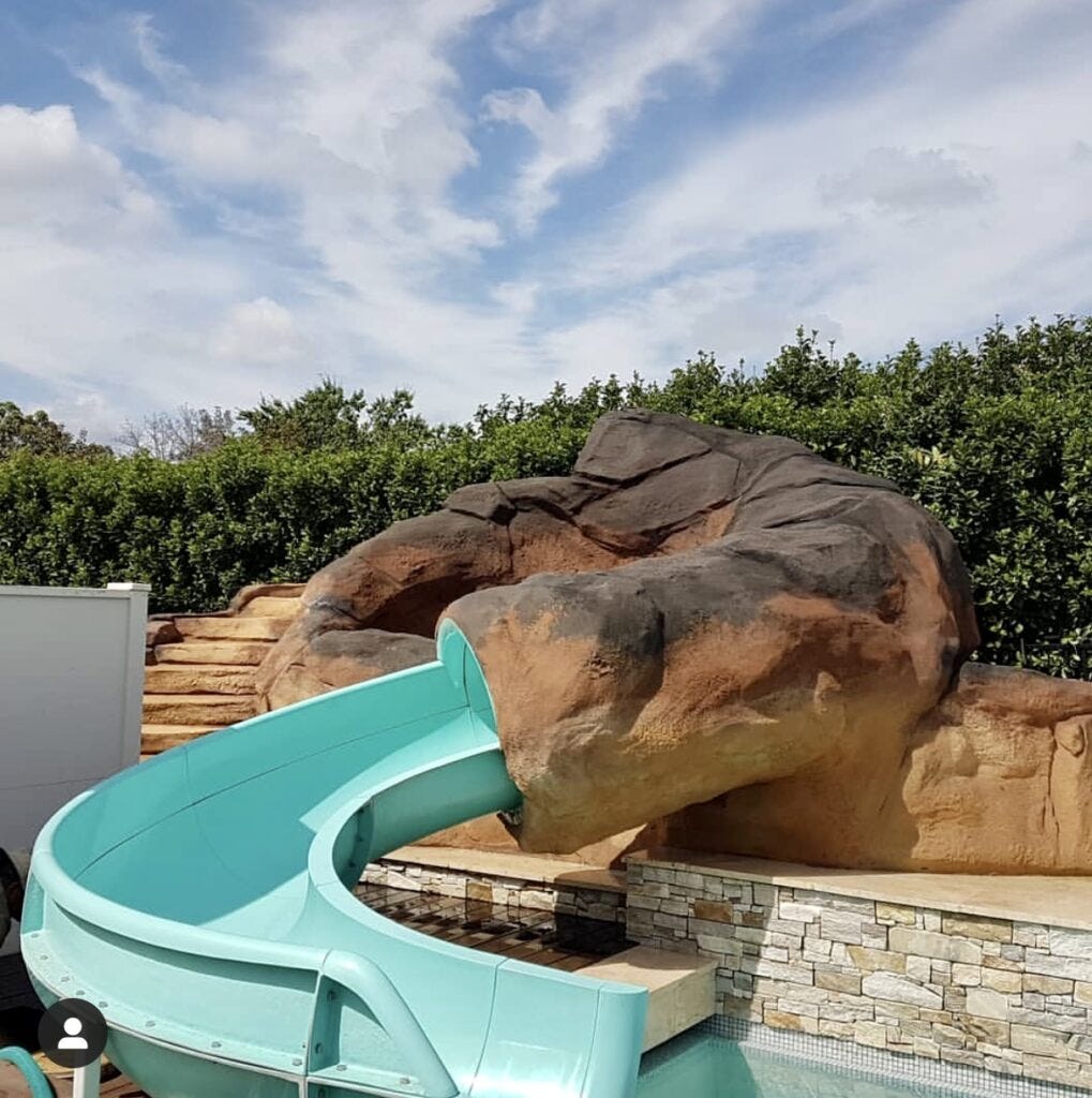 Transform Your Backyard Bliss: Custom Waterslides and Pool Waterfalls ...