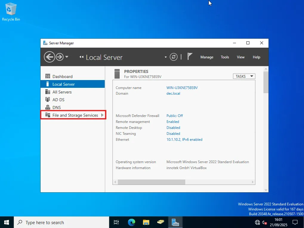 Part 8: Virtual Box Home Lab — Security Groups, Map Drives, And Personal Drives setup ...