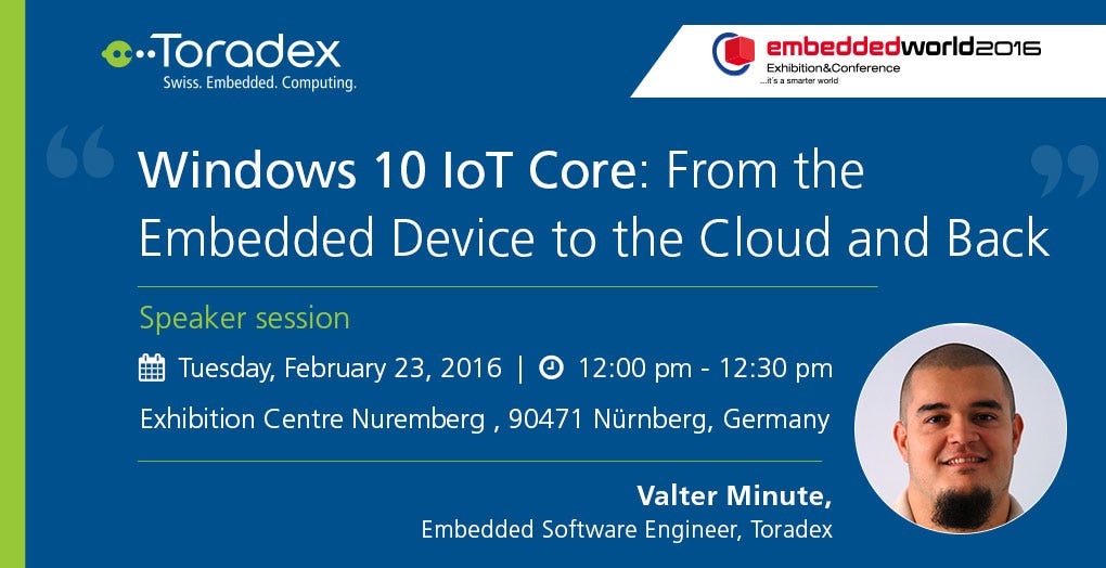 Windows 10 IoT Core: From the Embedded Device to the Cloud and Back | by Toradex | Medium