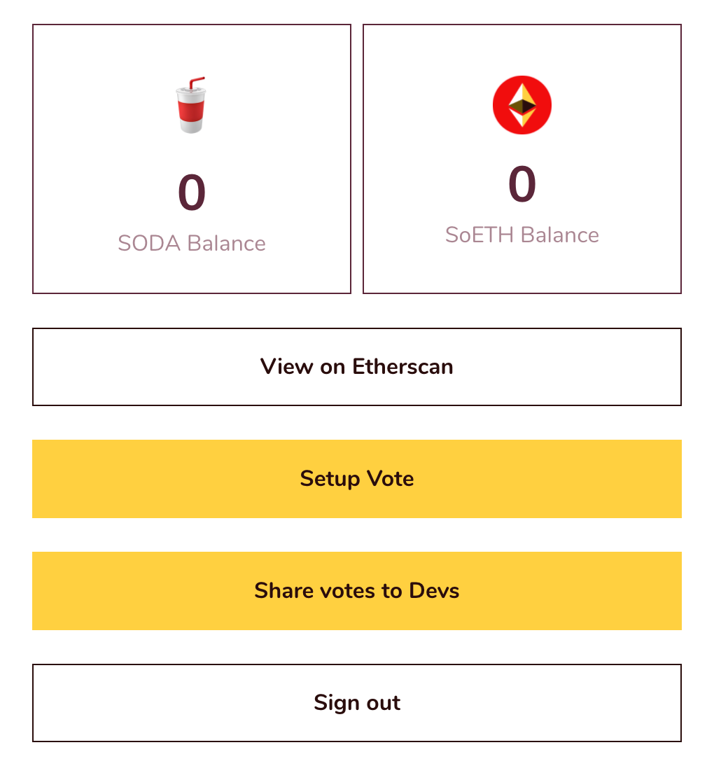Soda holders, please setup your vote | by Soda.finance | soda.finance ...