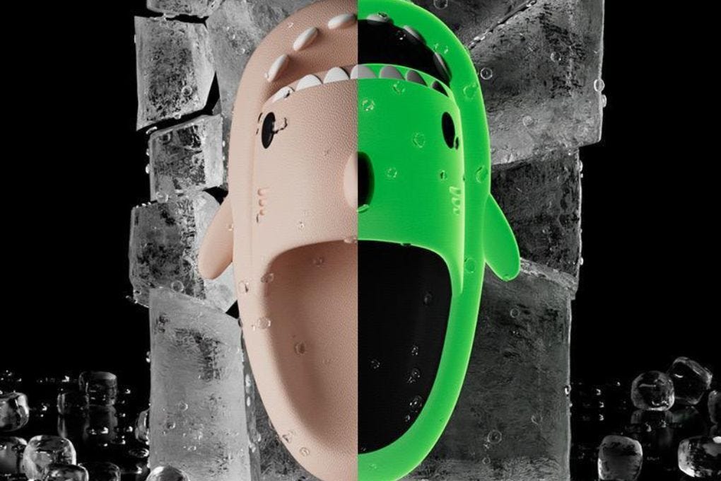 Shark Slides-The Coolest Shark Slippers & Flip Flops You’ll Ever Wear ...