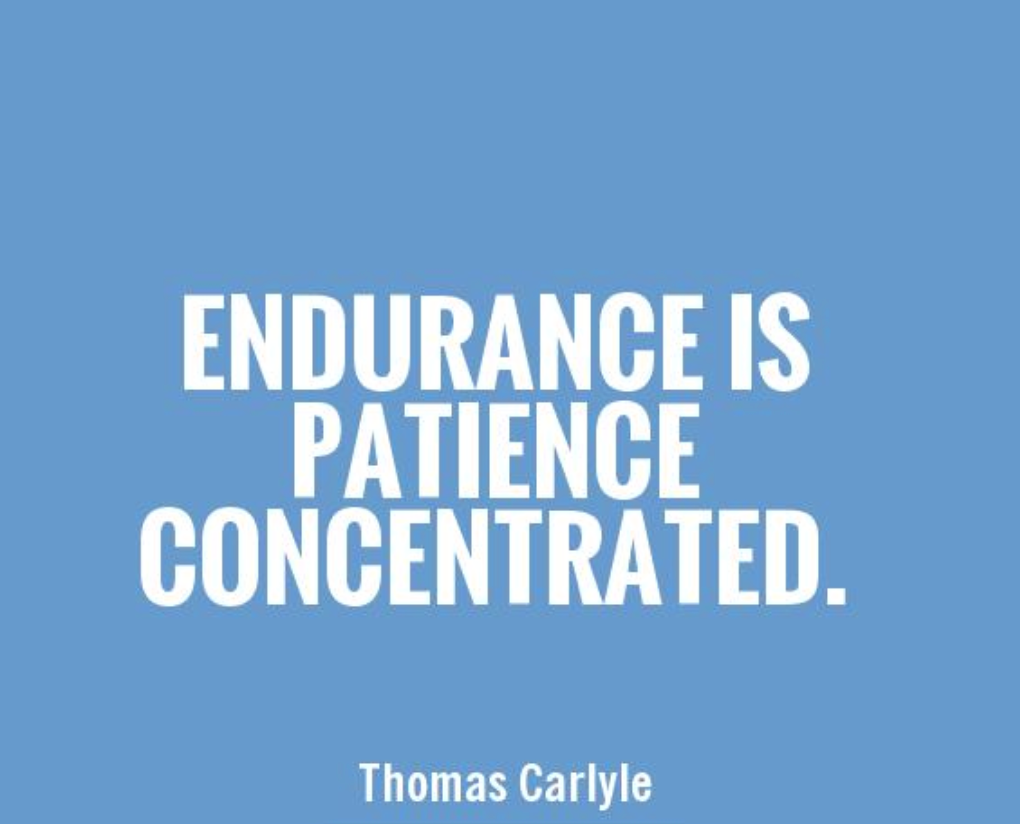 A Word: The Key To Life Is Endurance | by Ina Savaz | Medium