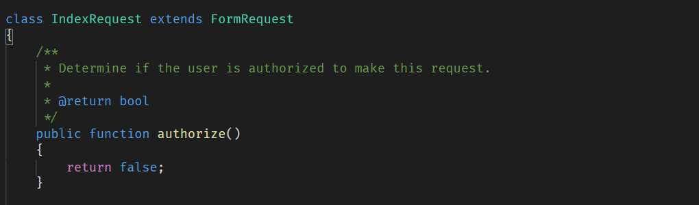 TL SE#1: Getting 403 When Using Laravel Form Request | by Friska ...