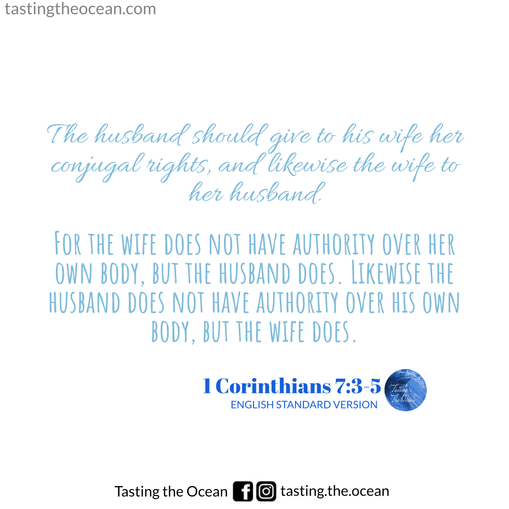 📜Conjugal Rights in Marriage📜 John Calvin comments, “It is . . . wisdom ...