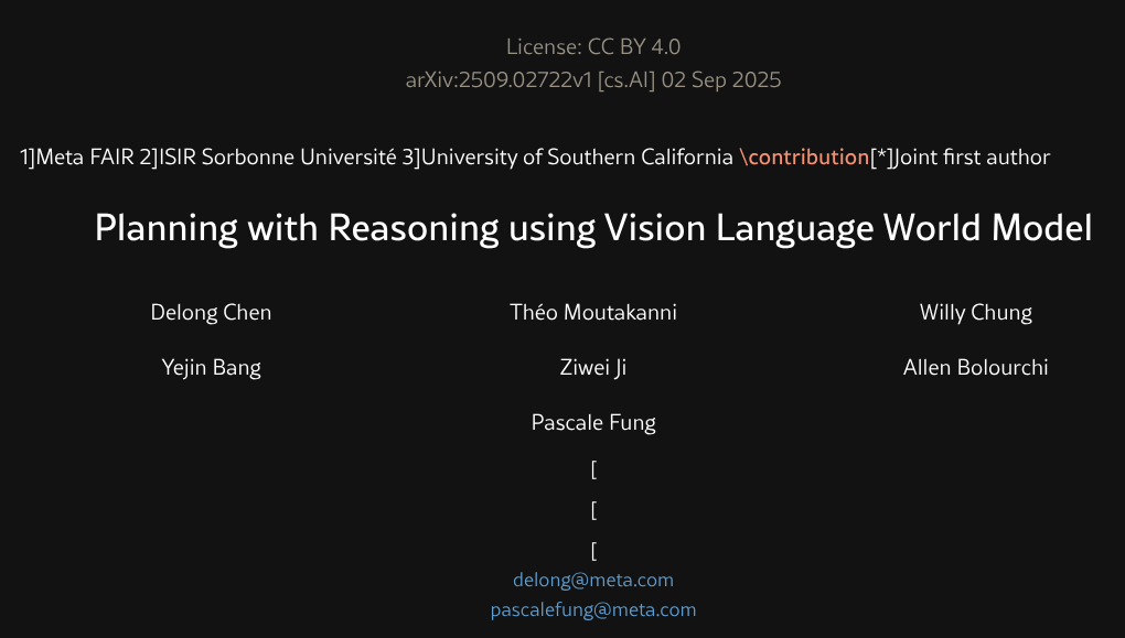 Vision Language World Model — VLWM: A Deep Dive into the Language-Based ...