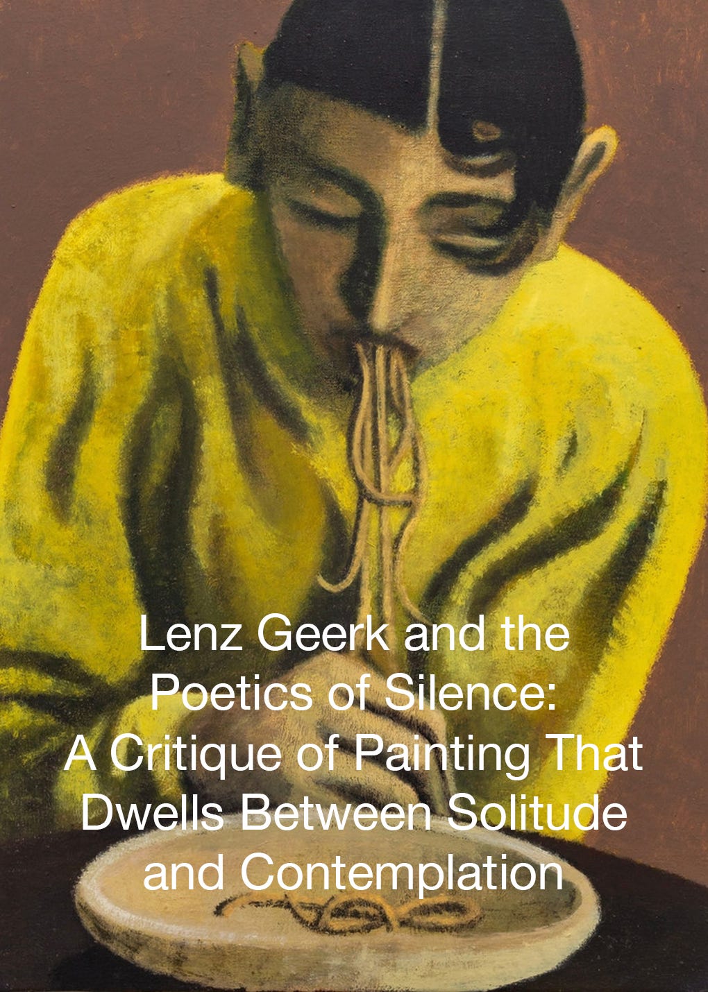 Lenz Geerk and the Poetics of Silence: A Critique of Painting That ...