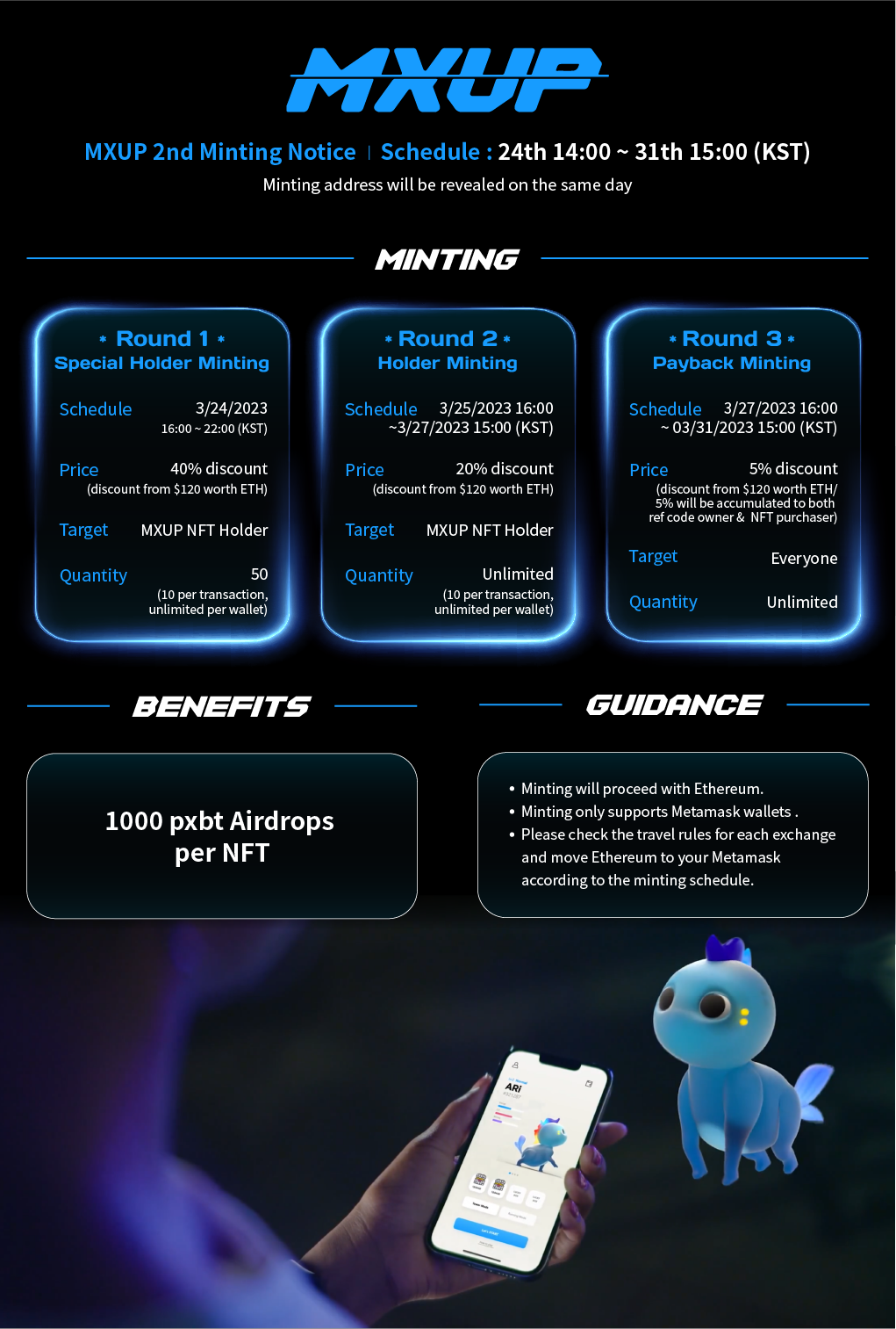 [Announcement] MXUP’s 2nd Minting and 3rd Airdrop target guide | by PAXB_official | Medium