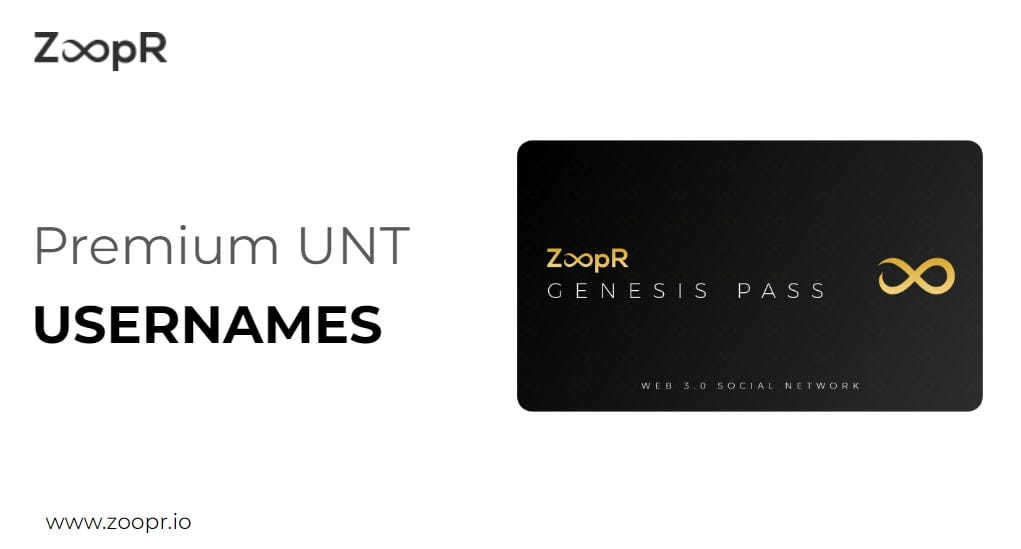 ZoopR Premium UNT Usernames. How To Mint Your Premium UNT? | by ZoopR ...