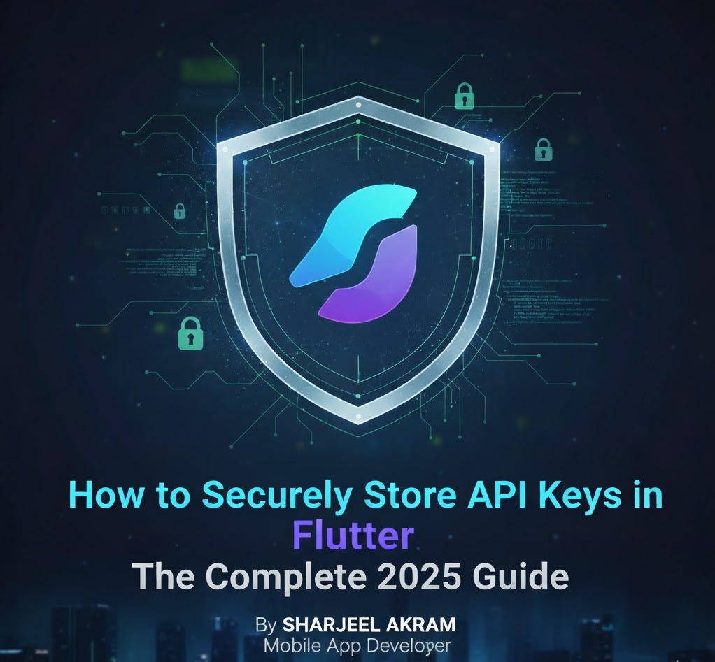 How to Securely Store API Keys in Flutter: The Complete 2025 Guide | by SHARJEEL AKRAM | Medium
