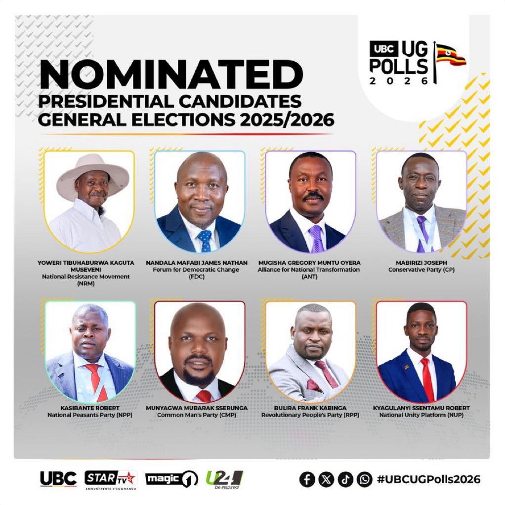 As President Museveni and other candidates have been officially ...