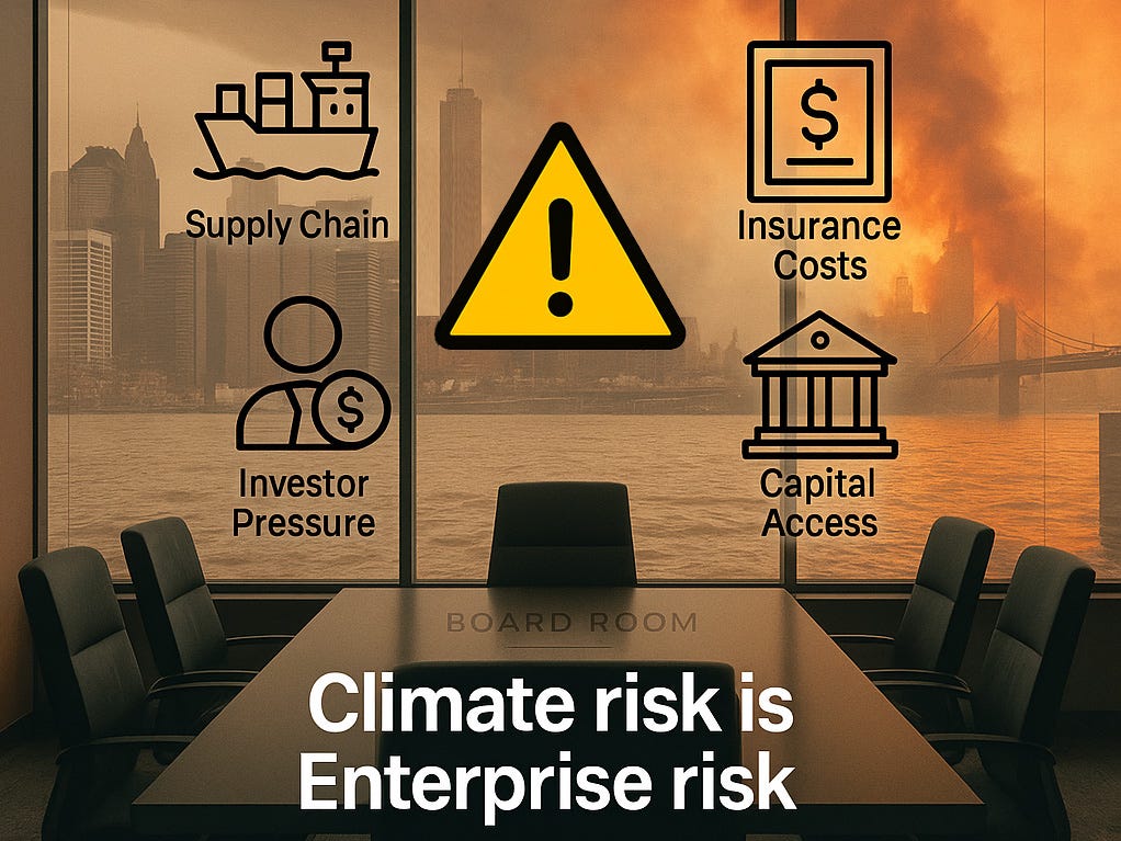 Climate risk is Enterprise risk - Andre Clemot - Medium