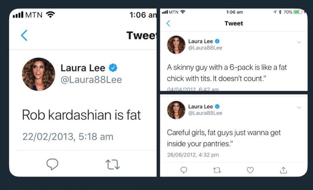 Laura Lee’s Resurfaced Tweets Lead to Crisis for Her Brand | by Chloe ...