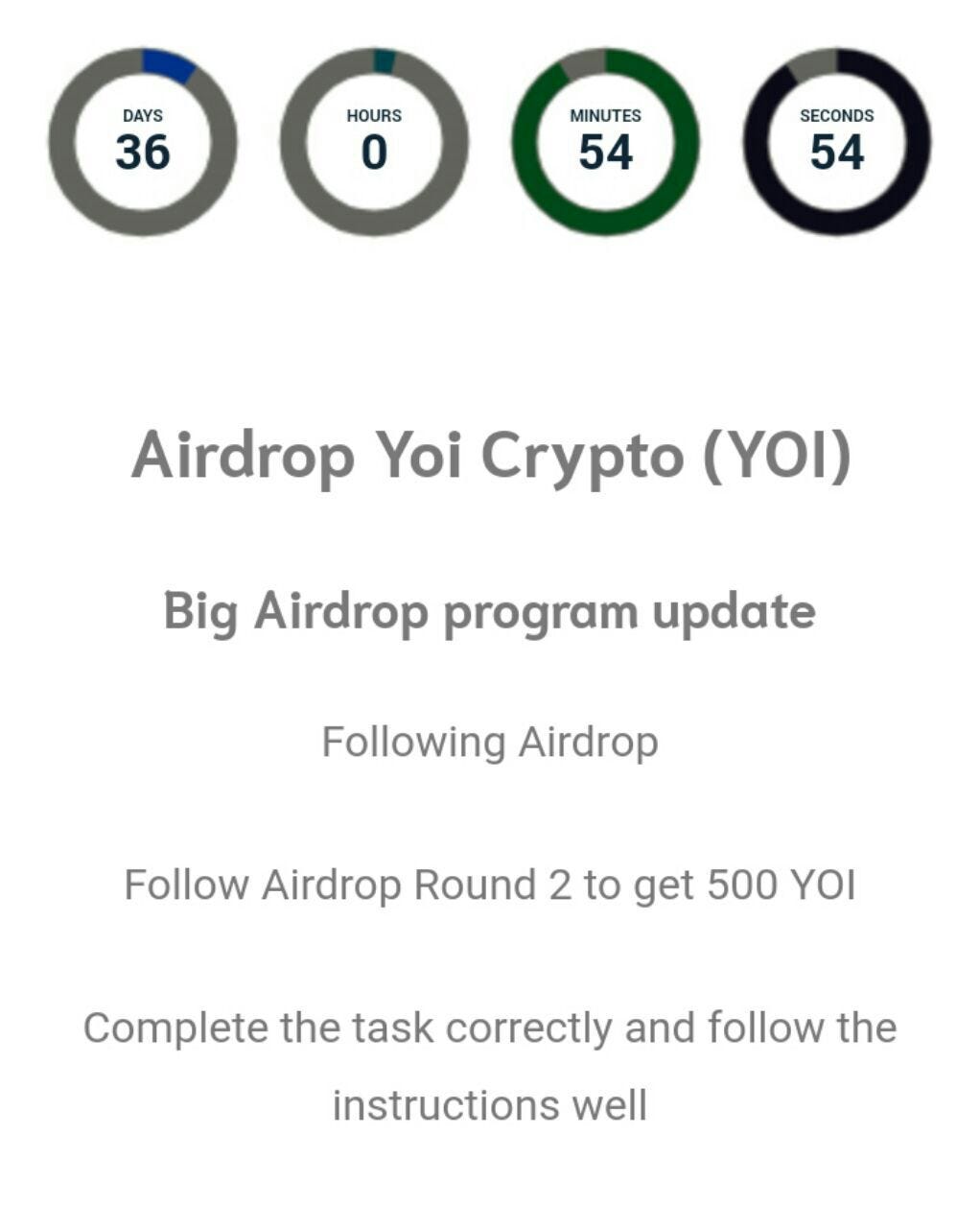 Airdrop Yoi Crypto (YOI). Big Airdrop program update | by Yoi Crypto | Medium