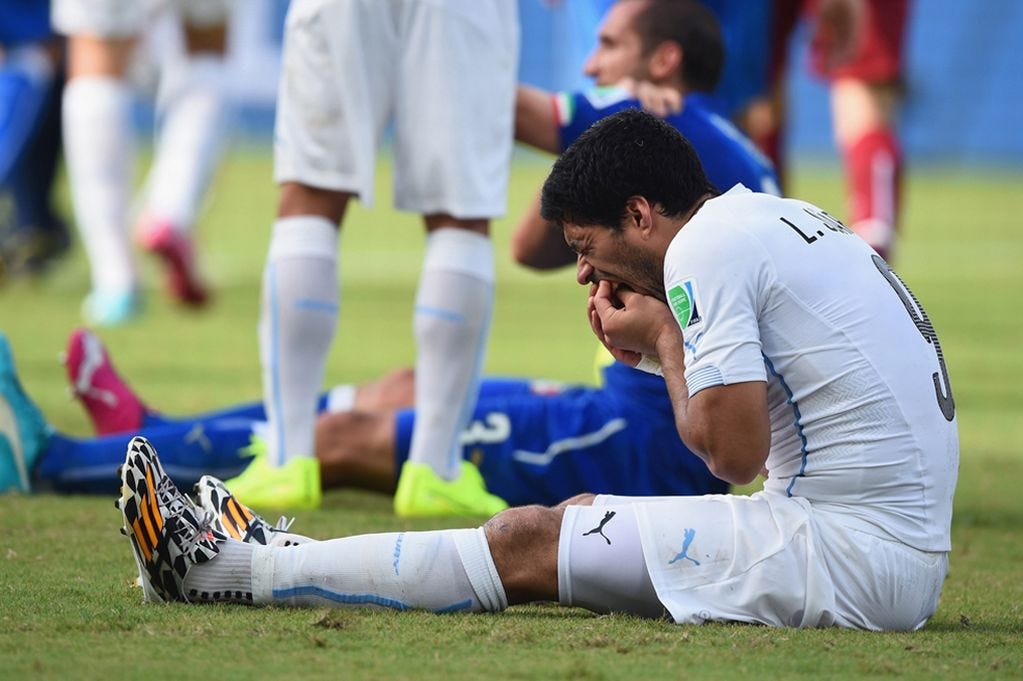 Third Time’s A Harm: Luis Suarez Bite Gate | by Trevor Sikkema | Medium