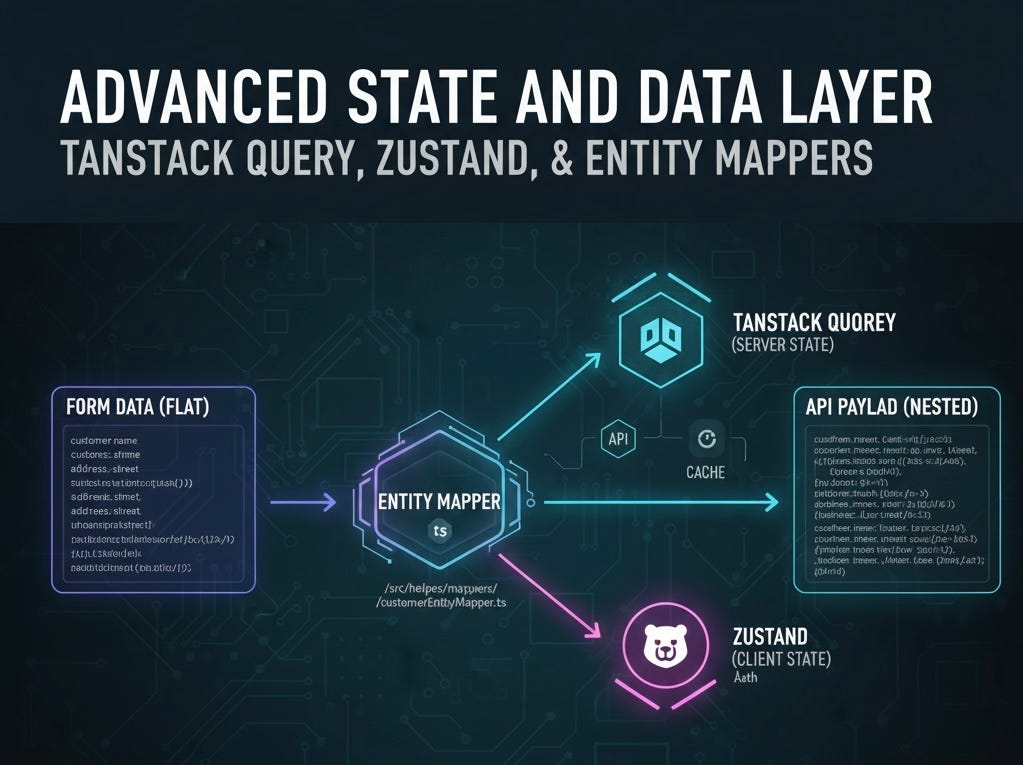 5. Advanced State and Data Layer: TanStack Query, Zustand, and Entity ...
