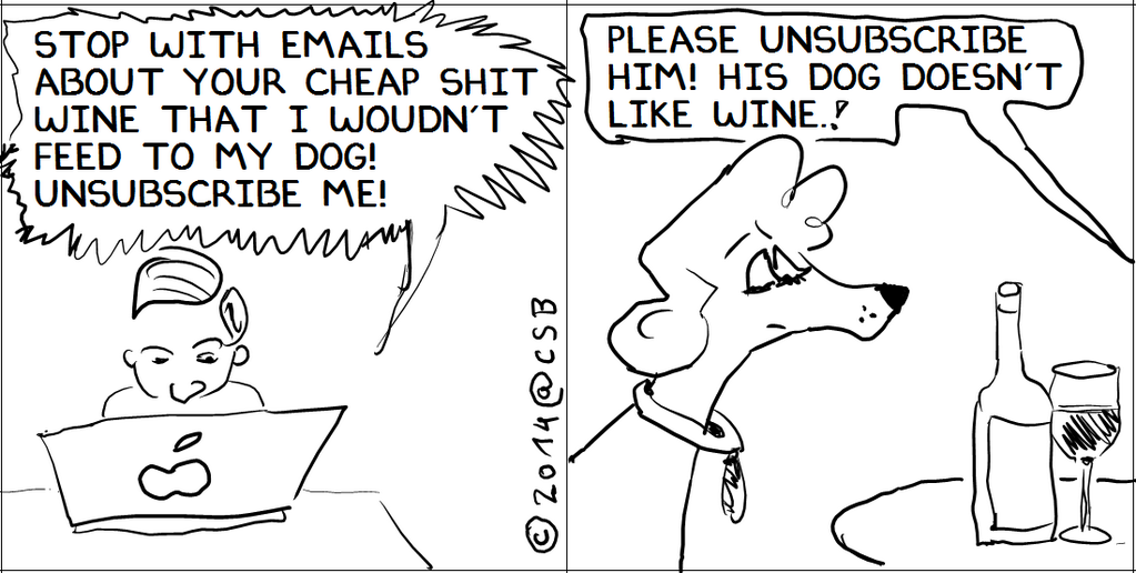 cartoon / comic strip : dog wine | by Comic Strip Blogger | Medium
