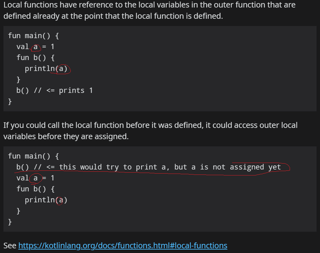 Kotlin — 為什麼Local function都必須在使用前宣告? - JLin - Medium