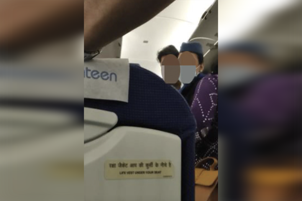 Two passengers caught fighting over bag space during flight ...